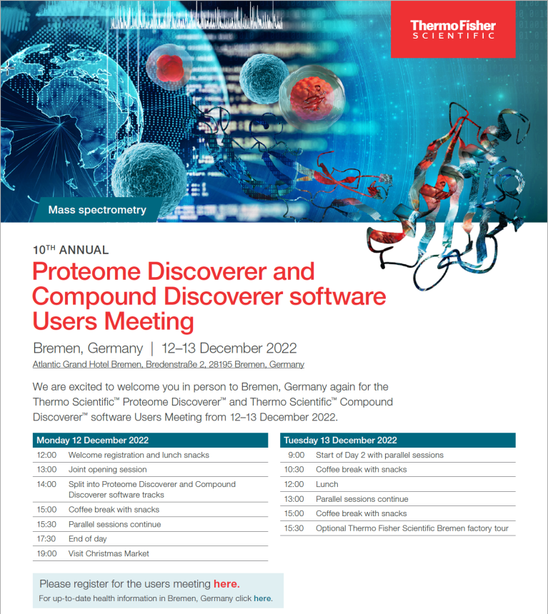 Compound Discoverer software Users Meeting in Bremen- Registration is ...